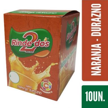 Rinde 2 Jugo En Polvo Naranja-Durazno x10 Sobres – Casa Omar y Nietos