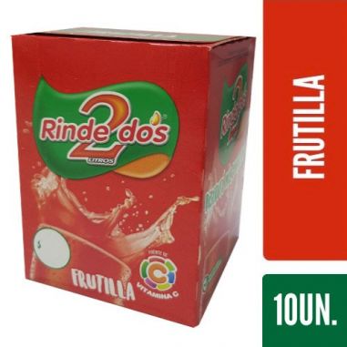 Rinde 2 Jugo En Polvo Frutilla x10 Sobres – Casa Omar y Nietos
