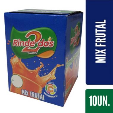 Rinde 2 Jugo En Polvo Mix Frutal x10 Sobres – Casa Omar y Nietos